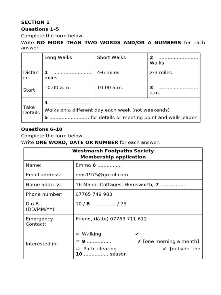 Listening Test CDCT | PDF