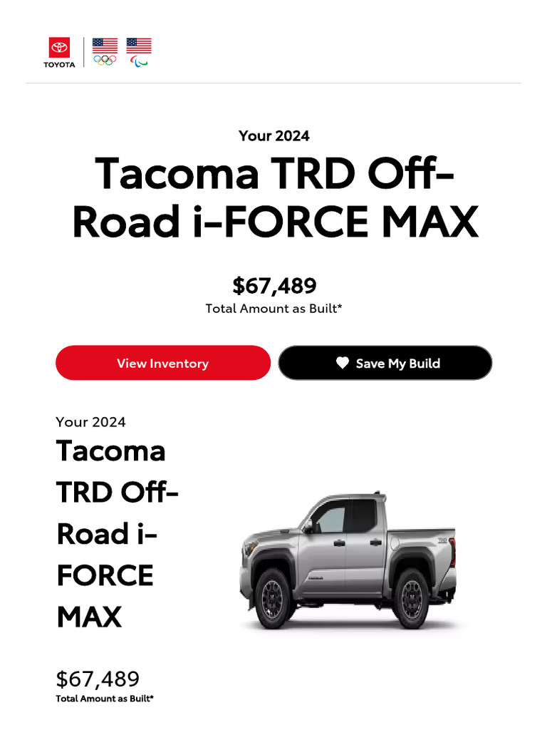 Toyota Tacomahybrid | PDF