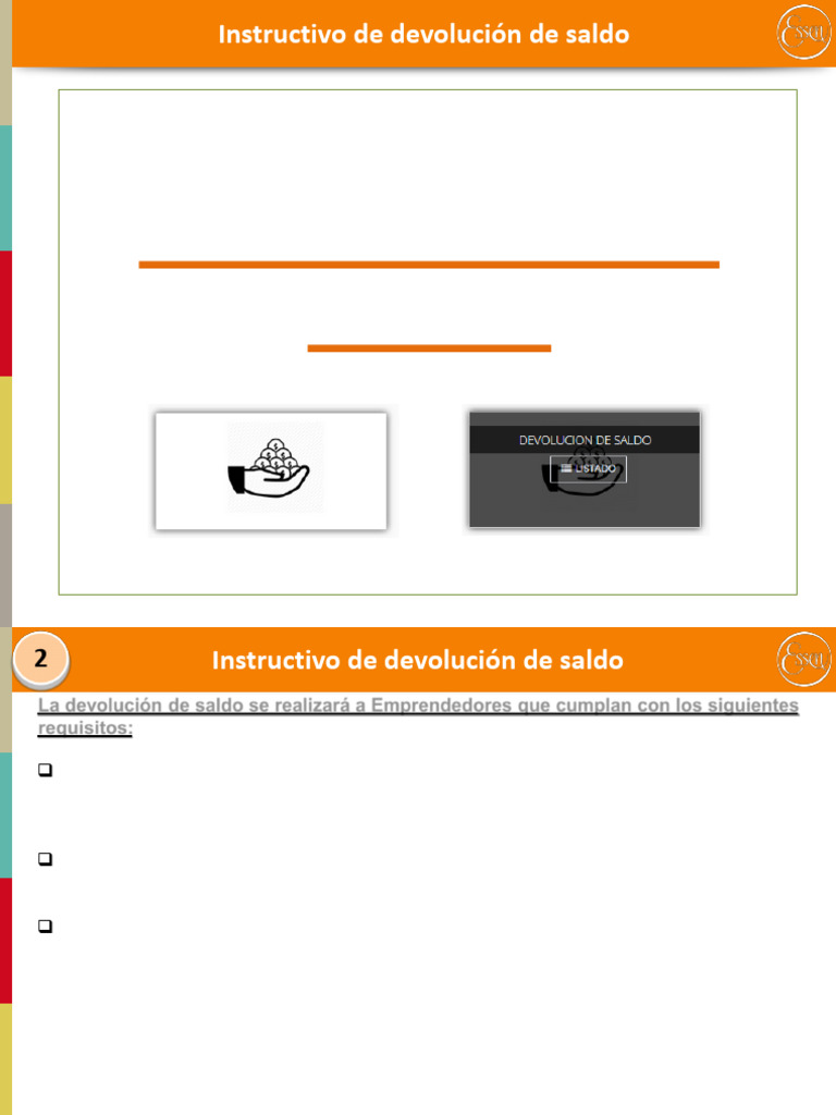Instructivo Devolución de Saldo PY | PDF | Derecho