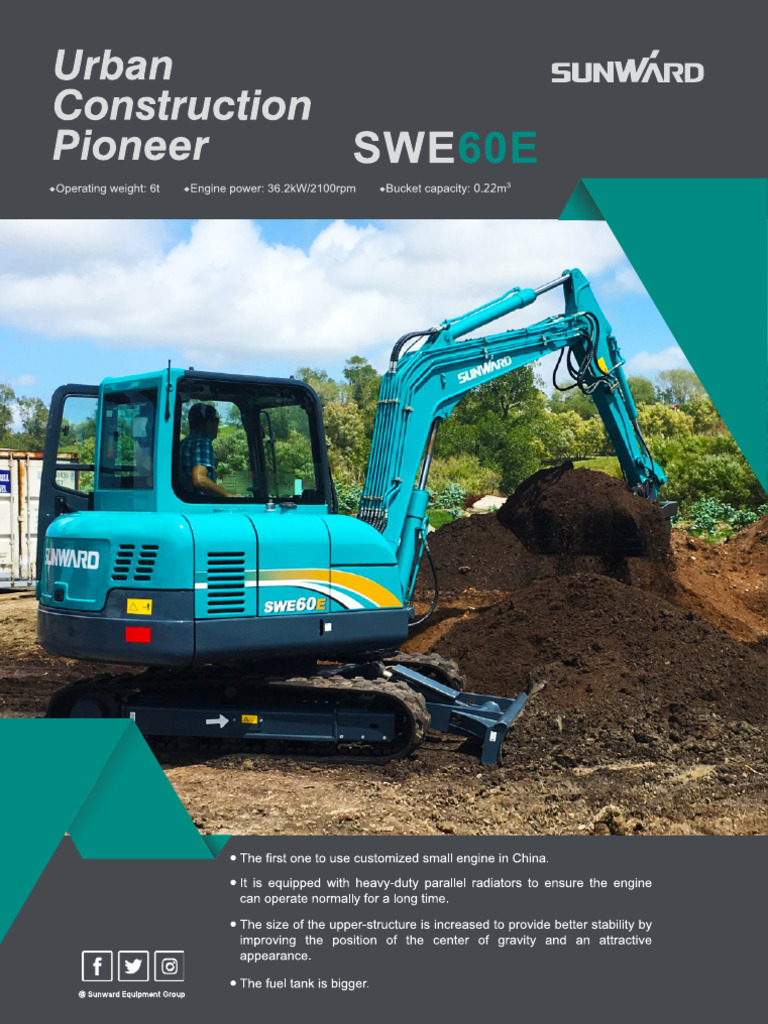 SWE60E Compact Excavator | PDF