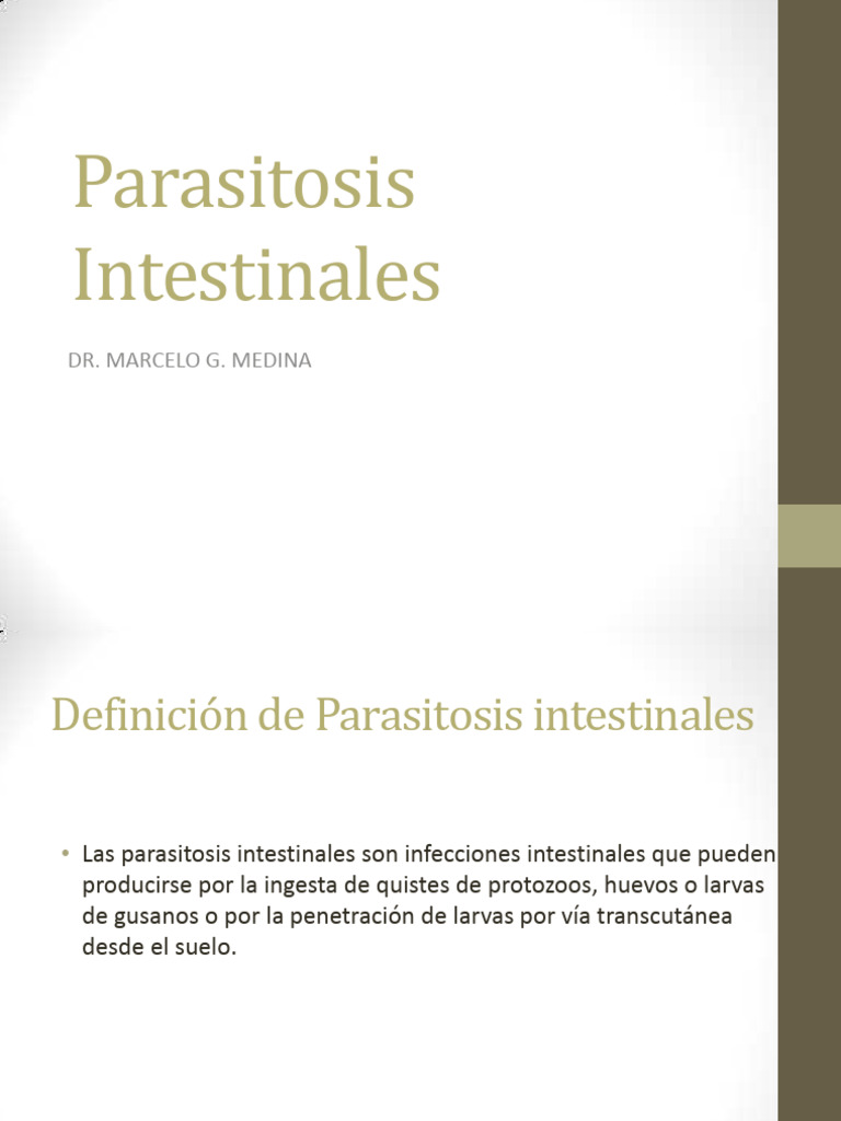 Parasitosis Intestinales | PDF