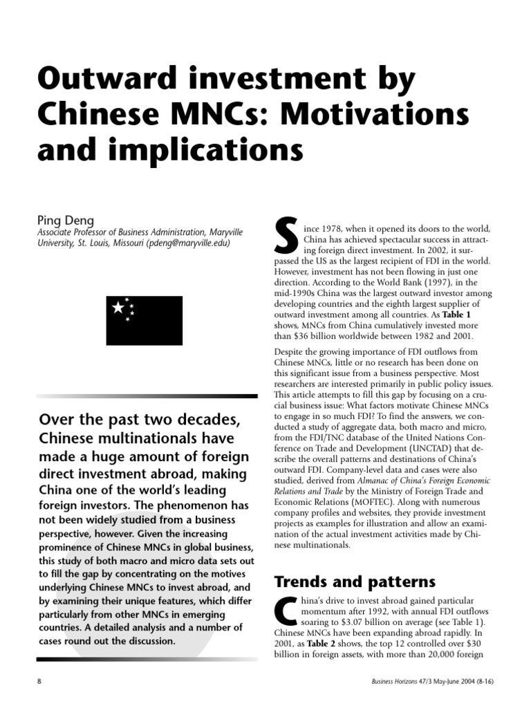 WHY MNCS GLOBALIZE | PDF