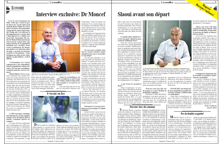 Interview en FRANCAIS Moncef | PDF
