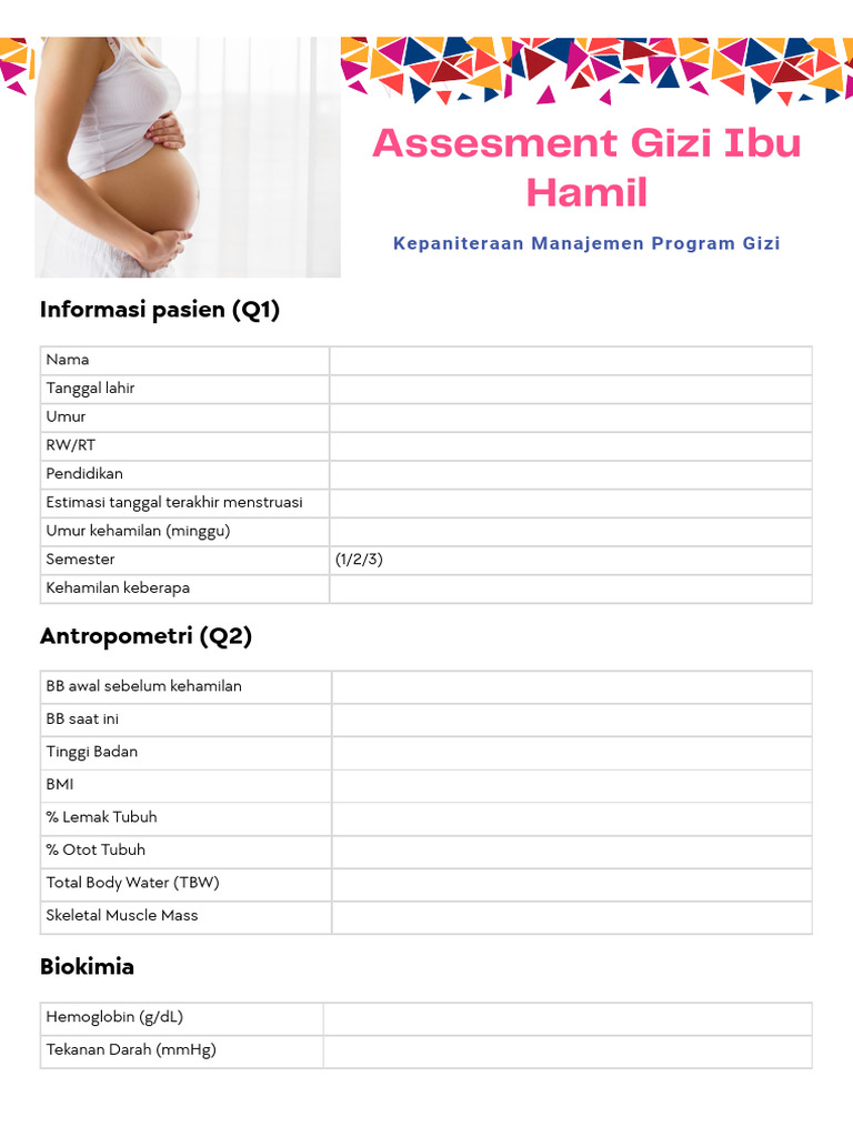 Assesment Gizi Ibu Hamil | PDF