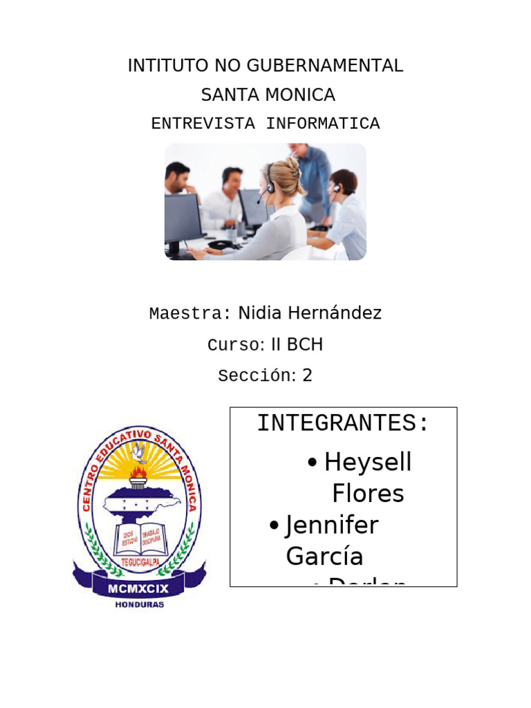 Entrevista Informativa, Jjjjs | PDF