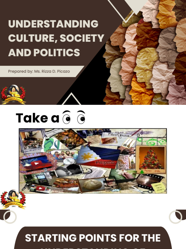 Chapter 1 Lesson 1 Starting Points For The Understanding of Culture ...