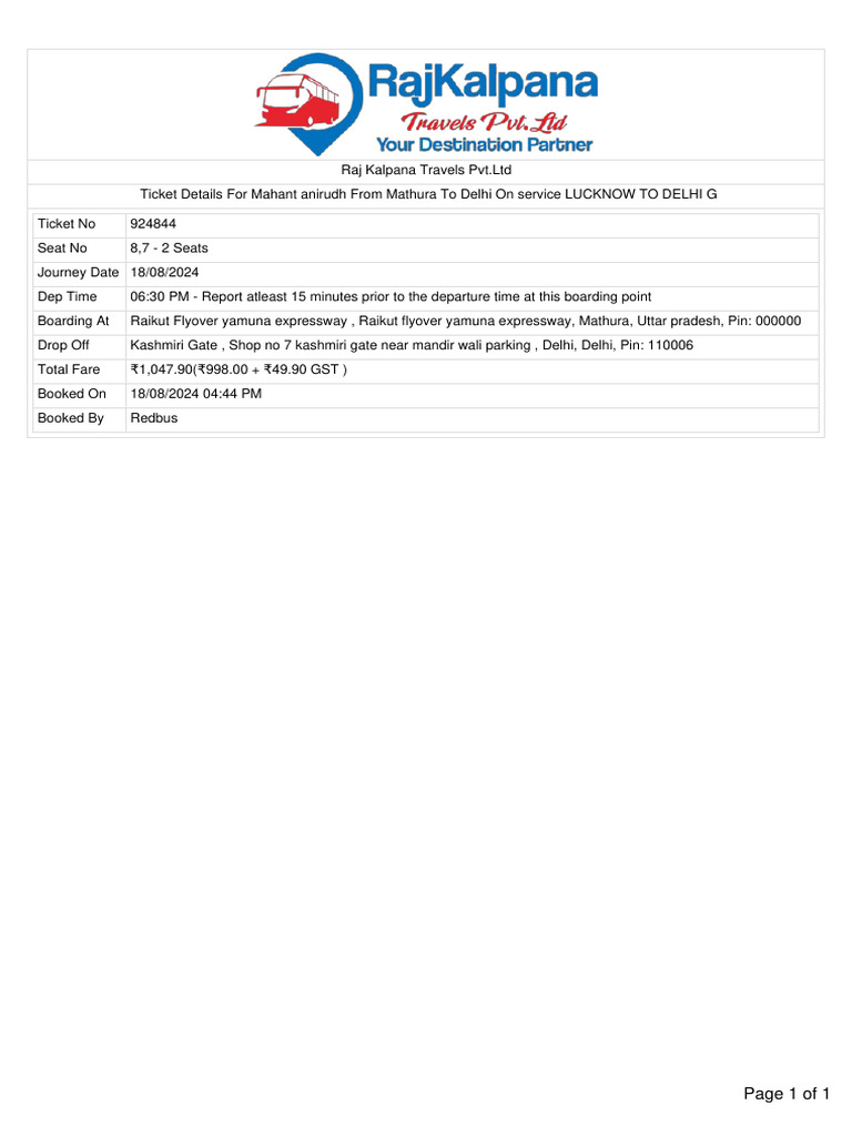 ticket kahai iaiaia kashi | PDF