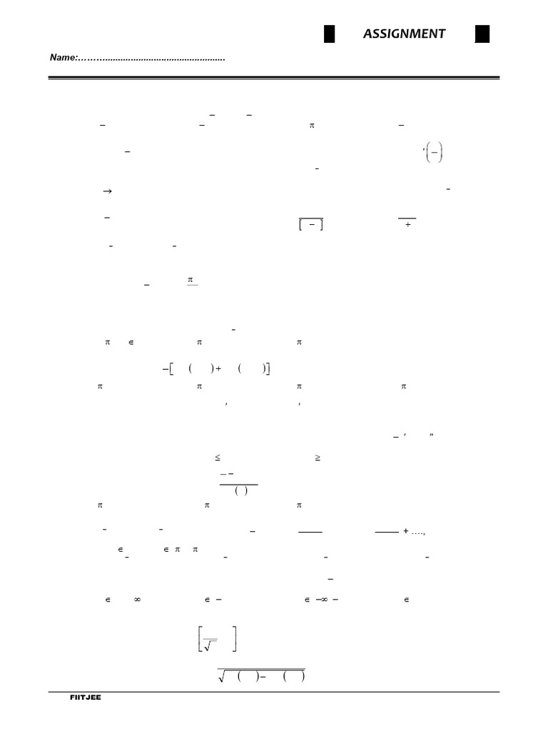 Function Practice Sheet | PDF