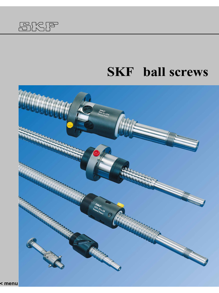 SKF Ball - Screw | PDF | Equipment | Manufactured Goods