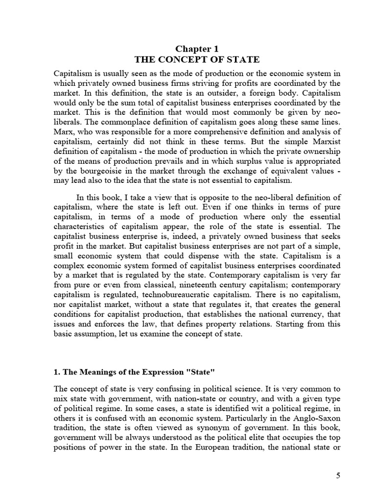 01 Chapter 1 The Concept of State | PDF
