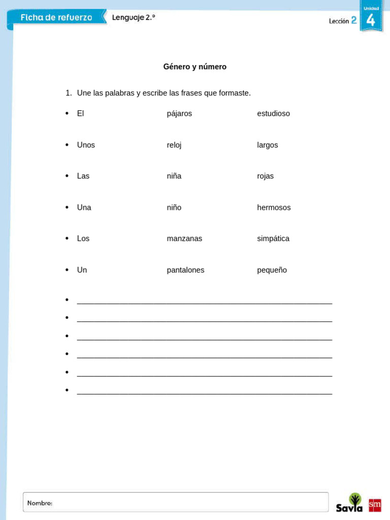 Refuerzo U4 l2 | PDF