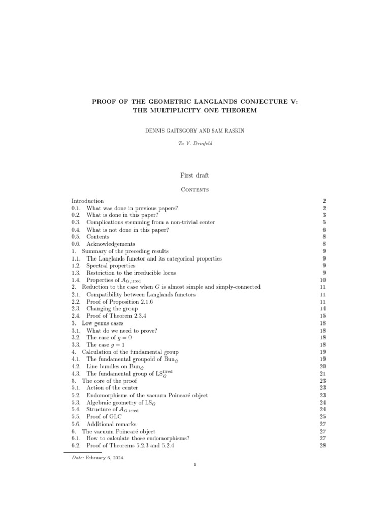 Proof of GLC 5 | PDF