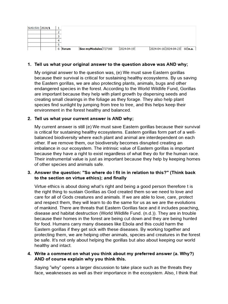 Assignment 6 | PDF | Gorilla | Trees