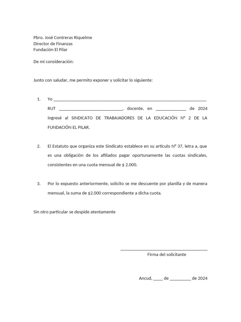 Solicitud de Descuento | PDF