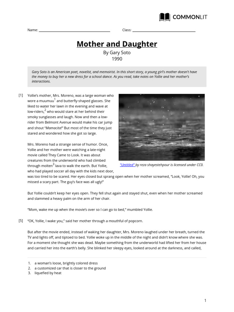 Mother and Daughter-Student | PDF