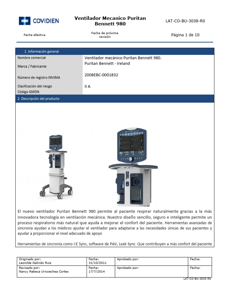 Lat Co Bu 3038 r0 Vent Pb980 Ficha Tecnica | PDF
