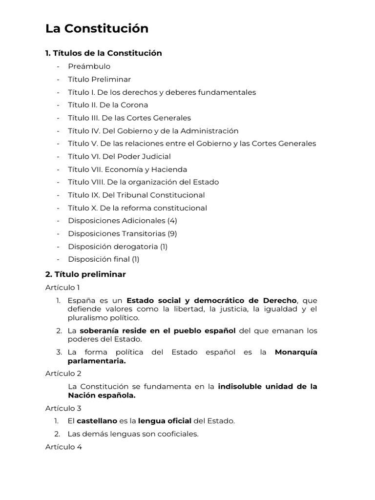 La Constitución | PDF