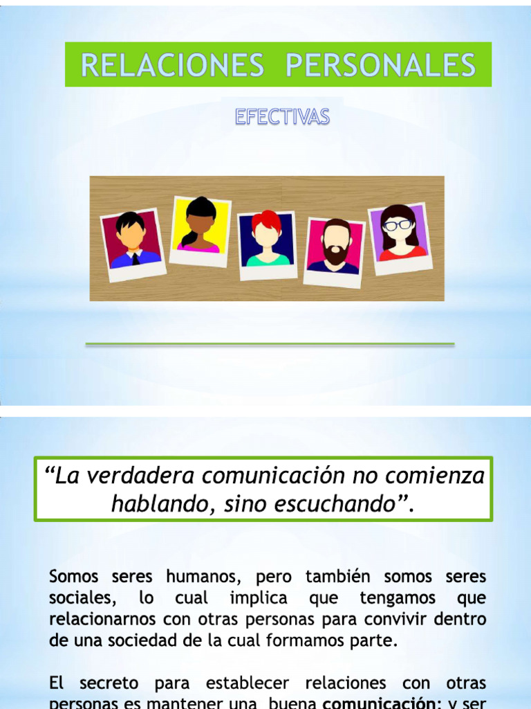 Relaciones Personales, Tips y Desarrollo | PDF