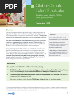 LinkedIn Global Green Skills Report 2024 | PDF | Renewable Energy | Climate Change Mitigation