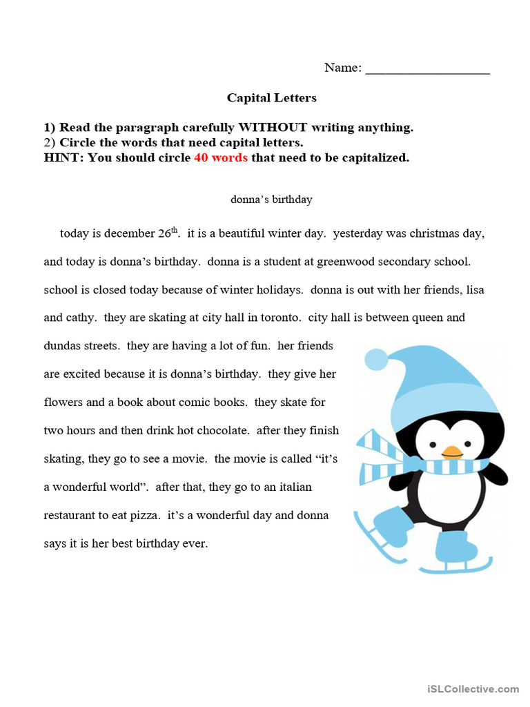 Capital Letters | PDF