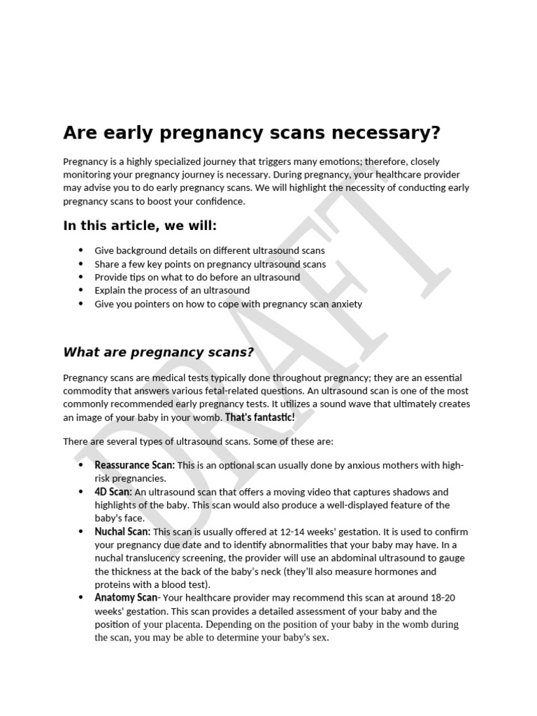 Pregnancy Scans | PDF