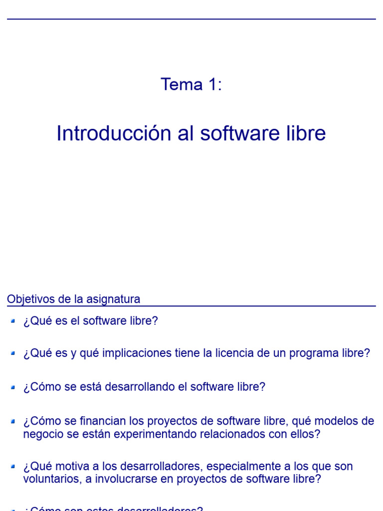 Introducción Al Software Libre | PDF
