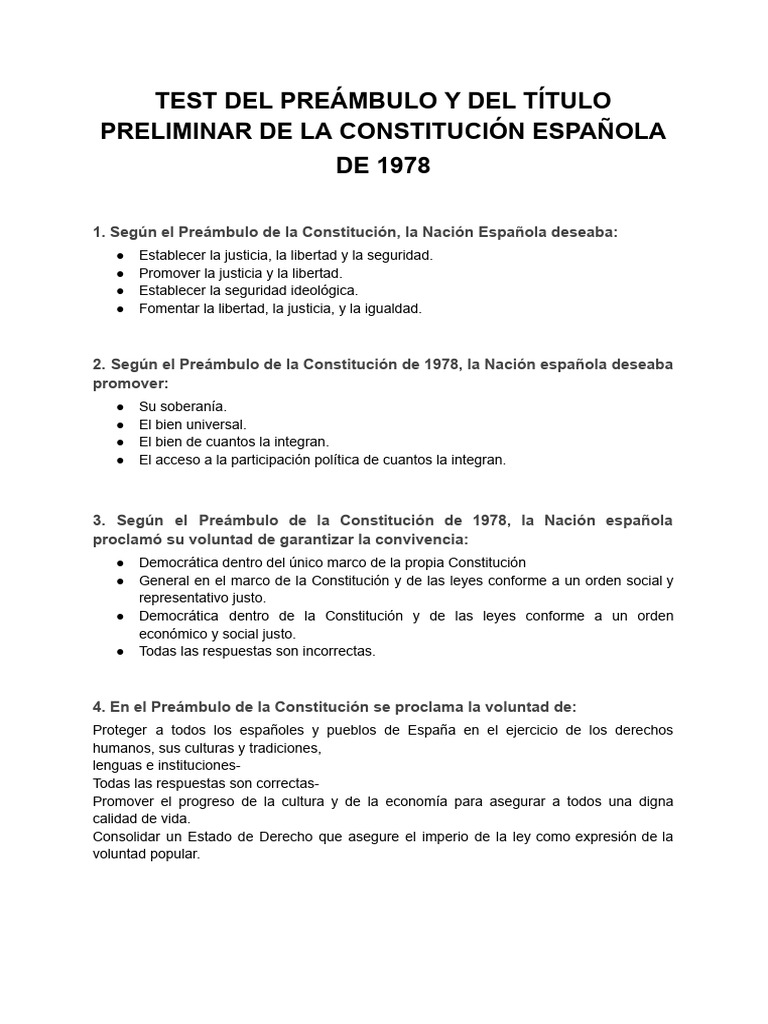 Preambul I Titol Prelimiar C.E. | PDF