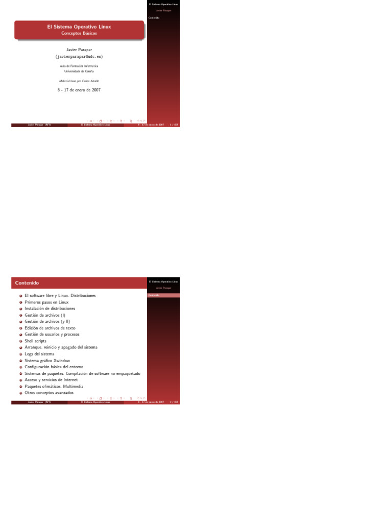 El Sistema Operativo Linux - Conceptos Básicos | PDF