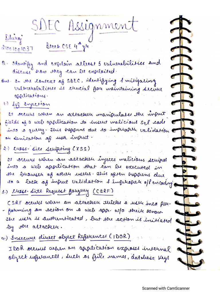 Sdec Assignment | PDF