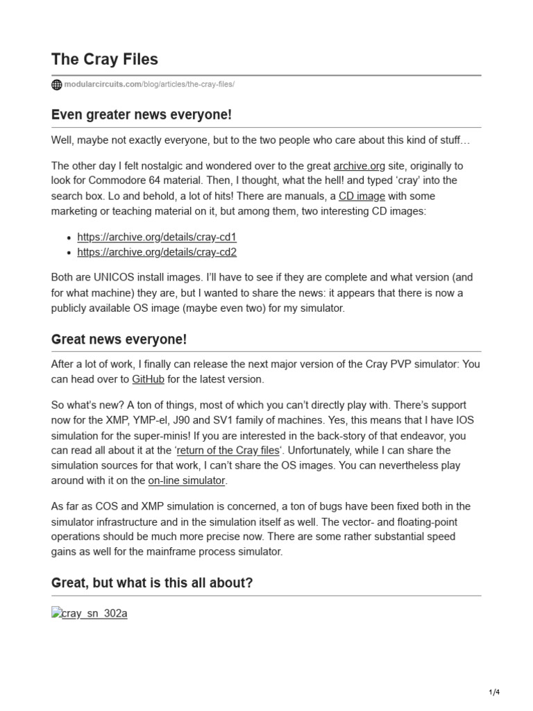 The Cray Files | PDF