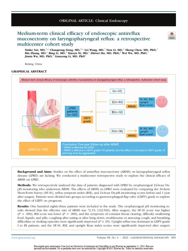 20 Endoscopic Antireflux Mucosectomy | PDF