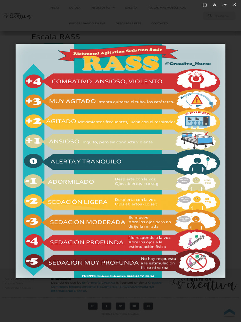 Escala RASS – Enfermería Creativa | PDF