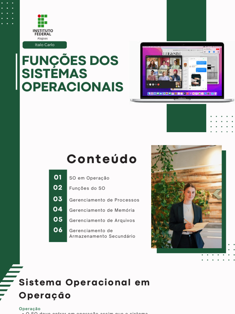 05 - Funções Dos Sistemas Operacionais | PDF