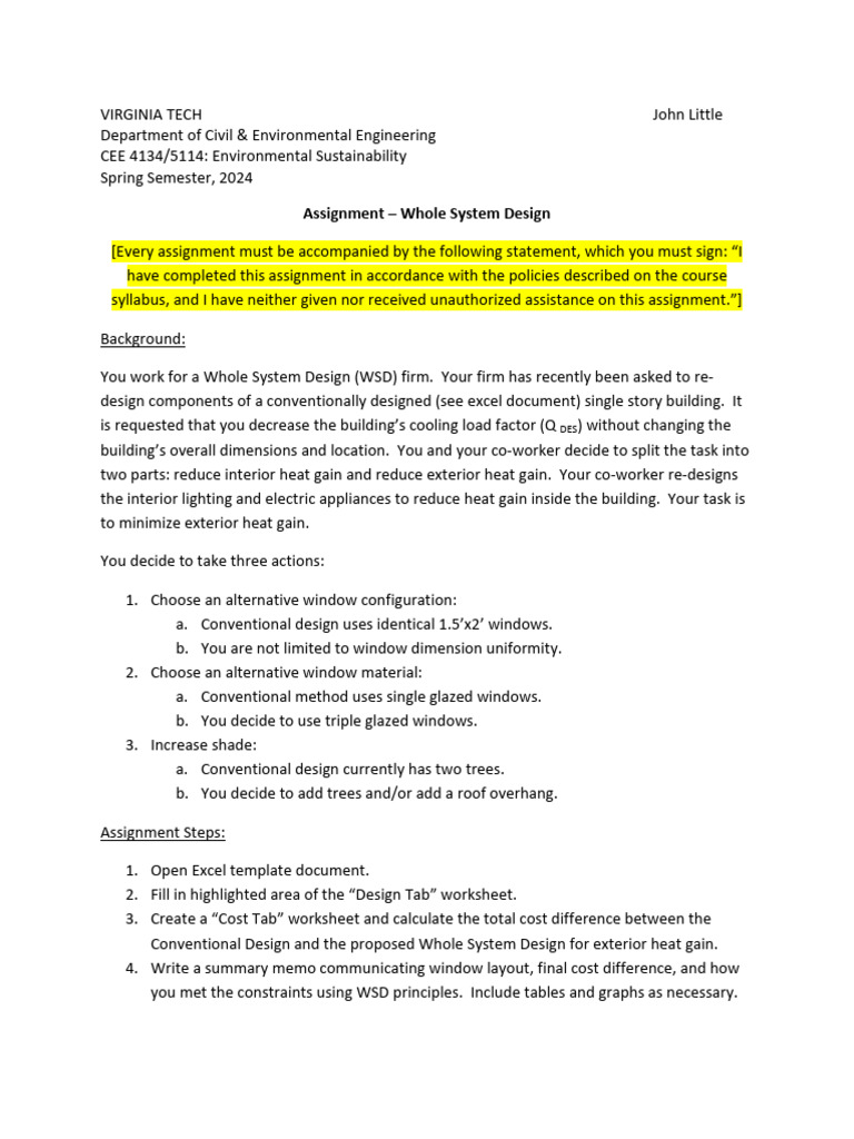 Assignment - Whole System Design | PDF