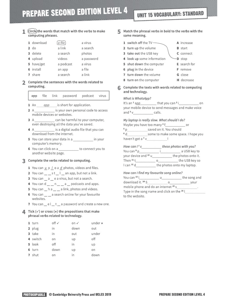 U15 Vocabulary Standard | PDF