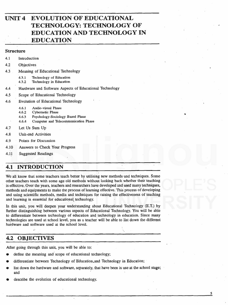 Evolution of Educational Technology | PDF | Educational Technology ...