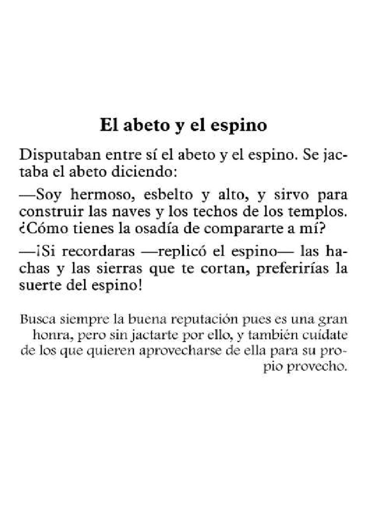 4 El Abeto y El Espino | PDF