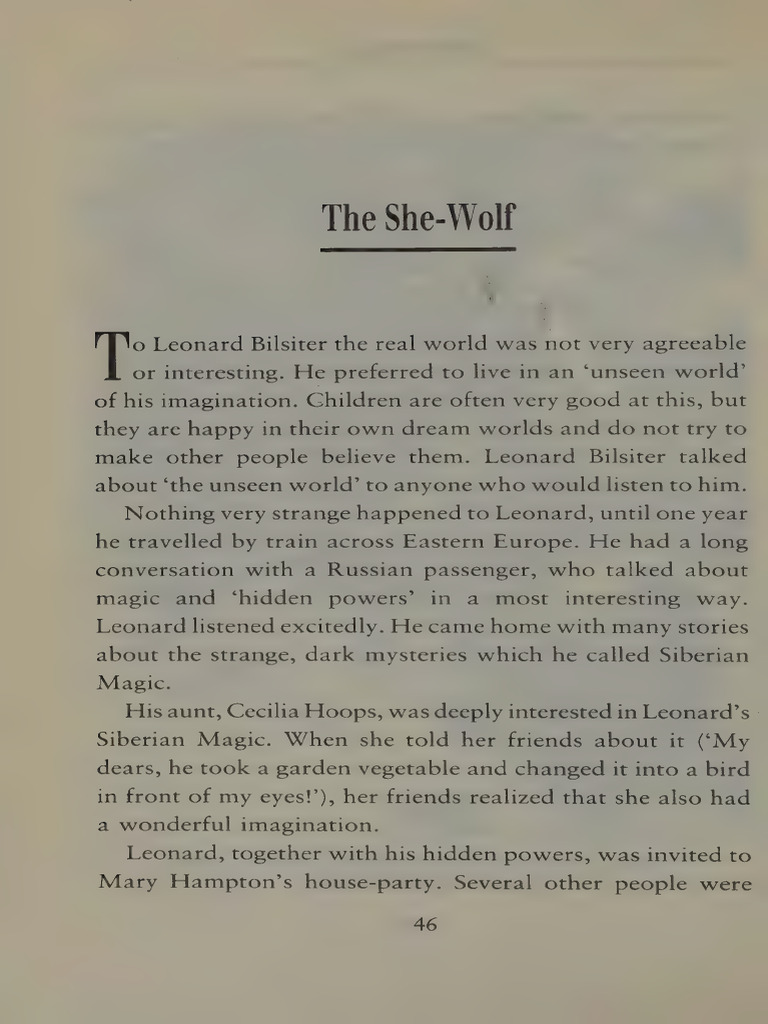The She Wolf | PDF