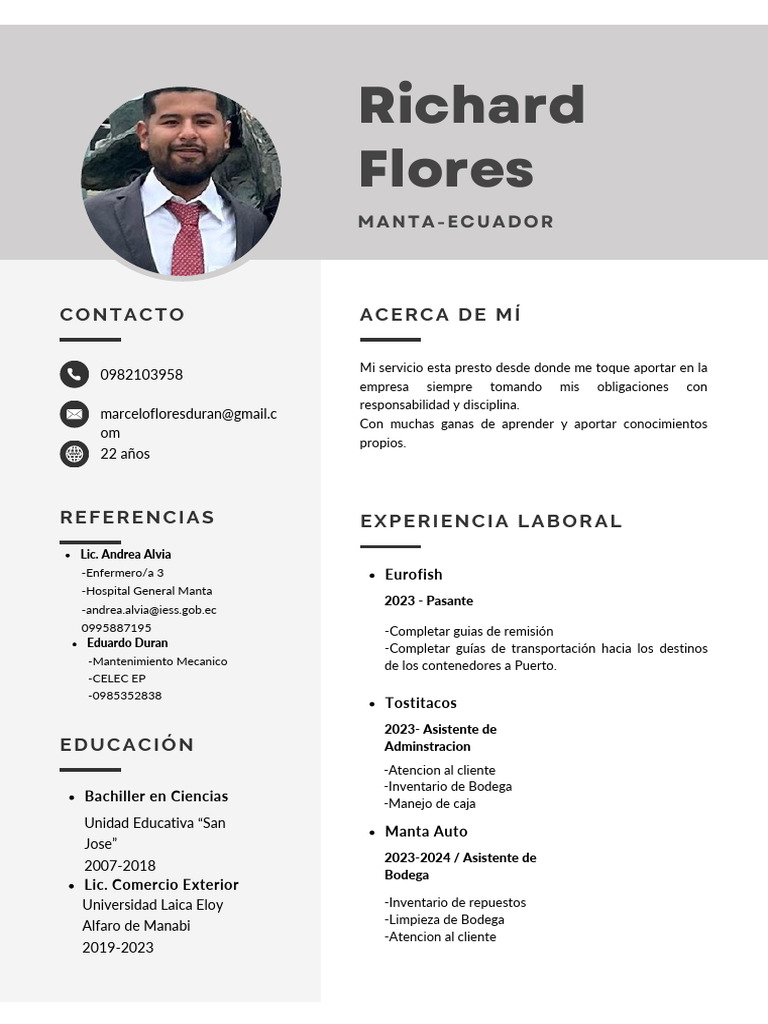 CV Richard Flores | PDF