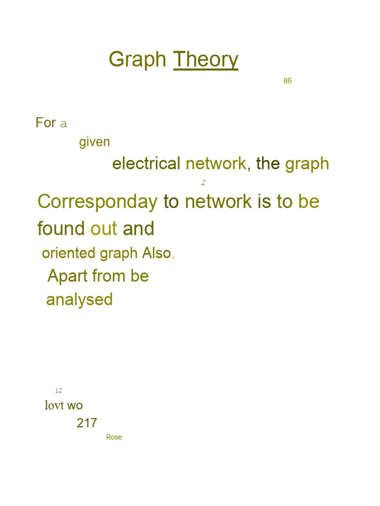 Graph Theory Notes | PDF
