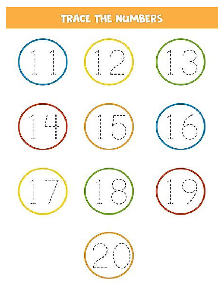 Numeros 11 Al 20 | PDF
