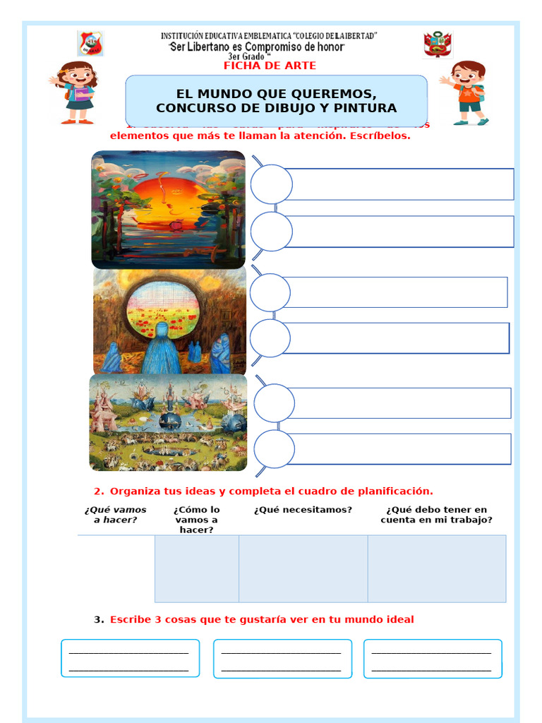 Ficha Arte Semana 3 Vi Unidad | PDF