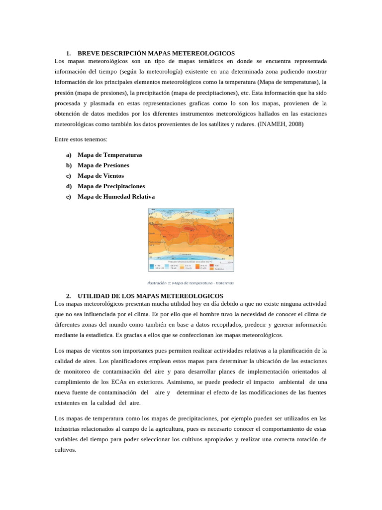 Mapas Meteorologicos | PDF