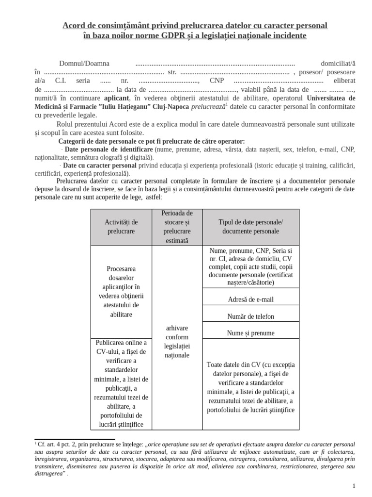 Acord GDPR Abilitare | PDF