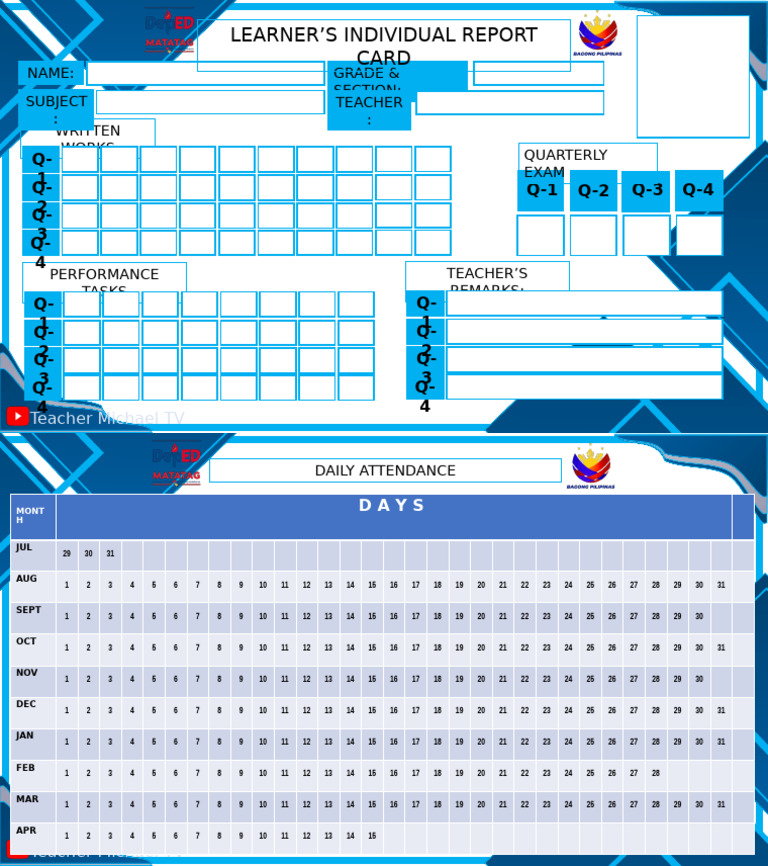 Learners Report Card To Avail | PDF
