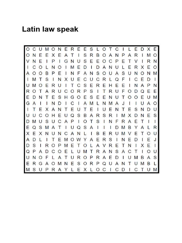 Legal Wordsearch | PDF | Politics | Social Science