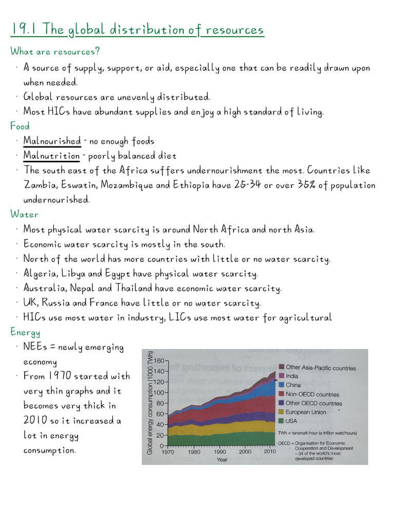 Global Resource Distribution and Demand Trends | PDF | Nuclear Power ...