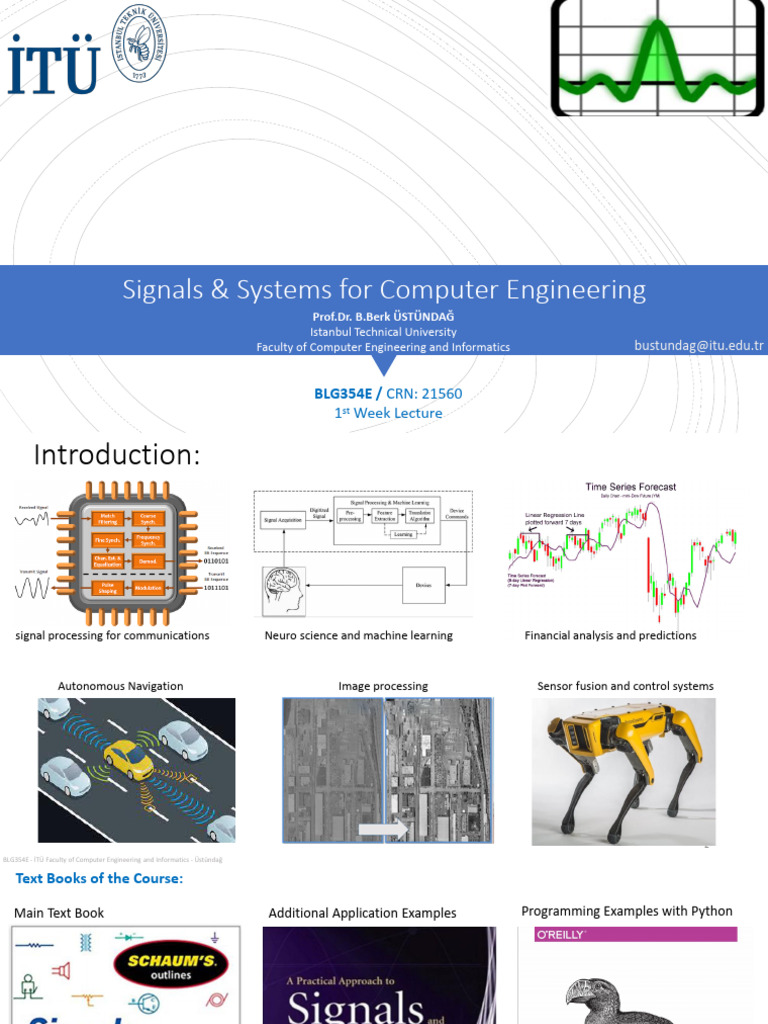 Week 1 Introduction and Signals Classification V5 | PDF