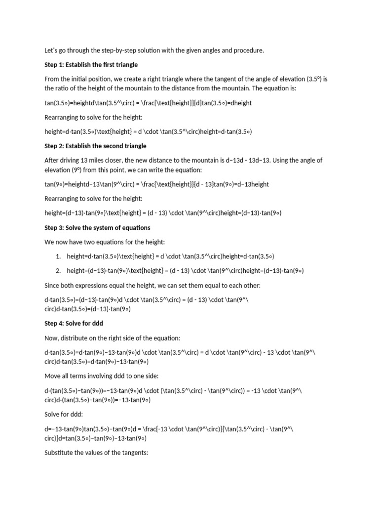 Step 1: Establish The First Triangle | PDF