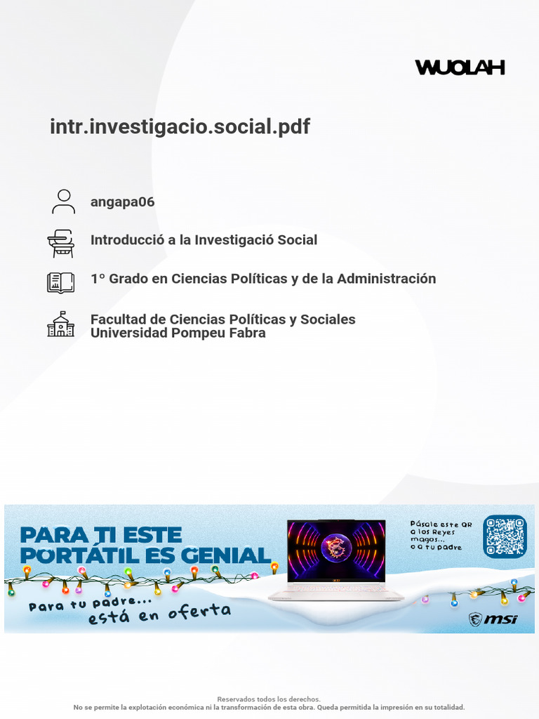 Apunts Investigació Social | PDF